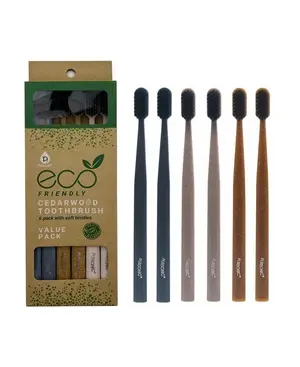 PURSONIC 100% Eco-friendly Cedarwood Toothbrushes & Portable Uv Toothbrush Sanitizer