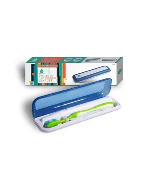 PURSONIC 100% Eco-friendly Cedarwood Toothbrushes & Portable Uv Toothbrush Sanitizer