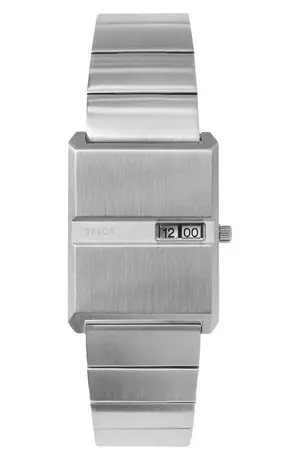 BREDA Pulse Bracelet Watch - Silver
