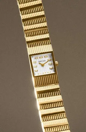 BREDA Groove Square Bracelet Watch - Gold
