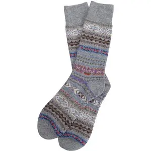 Barbour Boyd Lambswool Blend Socks - Grey Mix