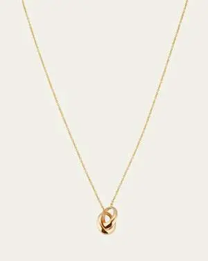 Lizzie Mandler 18k Micro Crescent Links Necklace - Gold