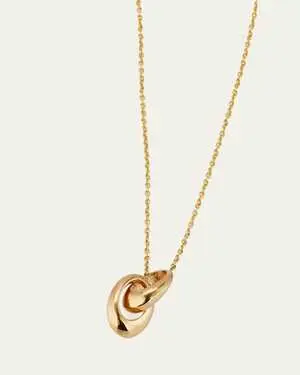 Lizzie Mandler 18k Micro Crescent Links Necklace