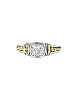 Lagos 18k Yellow Gold And Sterling Rittenhouse Diamond Ring - Silver/gold