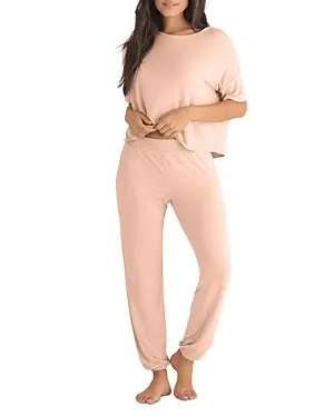 Honeydew Intimates Sun Lover Lounge Set In Black Hearts Blush