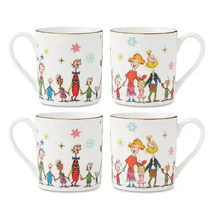 LENOX Merry Grinchmas Mugs, Set Of 4 - Multi
