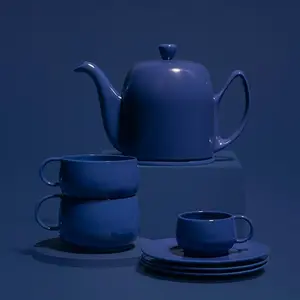 DEGRENNE PARIS Salam Monochrome Teapot - Blue