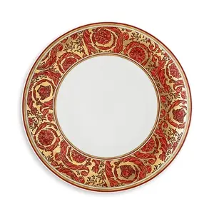 Versace Medusa Garland Dinner Plate - Red/gold