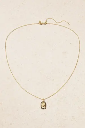 SYDNEY EVAN Heart Open Icon Charm Diamond Necklace