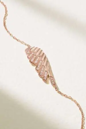GARRARD Wings Rising Diamond & 18-karat Rose Bracelet