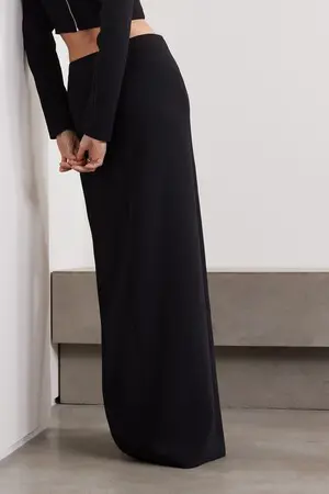 David Koma Cutout Crystal-embellished Cady Maxi Skirt