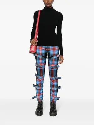 CHARLES JEFFREY Tartan Buckled Trousers