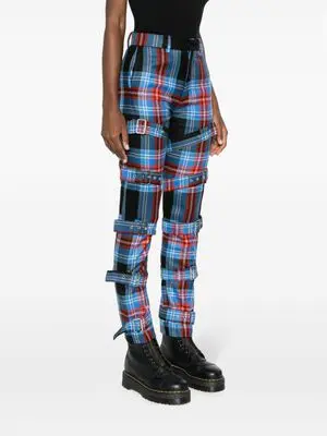 CHARLES JEFFREY Tartan Buckled Trousers