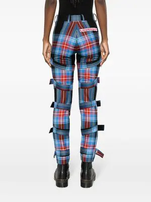 CHARLES JEFFREY Tartan Buckled Trousers