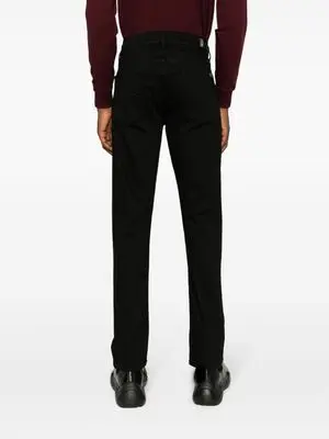 7 For All Mankind Mid-rise Slim-fit Jeans - Black