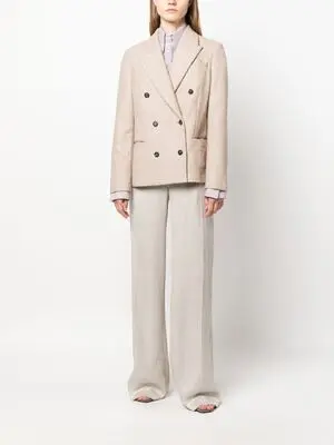 Brunello Cucinelli Chevron Double-breasted Blazer