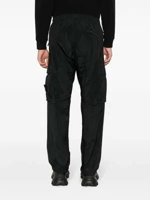 Stone Island Tapered Cargo Trousers - Black