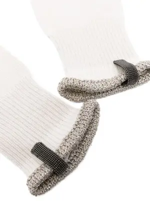 Brunello Cucinelli Ribbed Cashmere Gloves