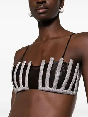 NUE Lotus Rhinestone-embellished Top