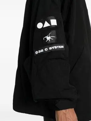 032C Multiple-patch Cotton Hoodie