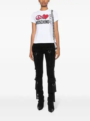 Moschino Logo Print Cotton T-shirt
