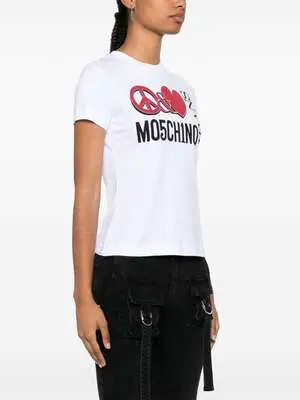 Moschino Logo Print Cotton T-shirt