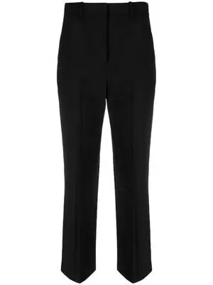 Theory High-waisted Cropped Trousers - Black