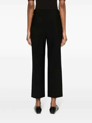 Theory High-waisted Cropped Trousers - Black