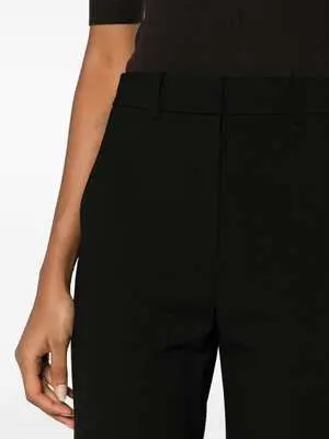 Theory High-waisted Cropped Trousers - Black