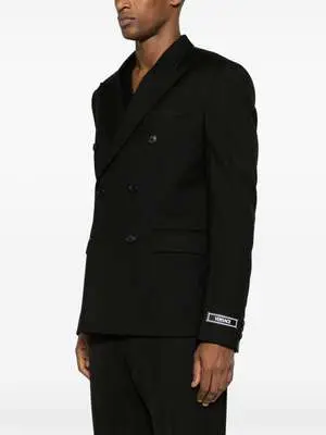 Versace Double-breasted Virgin Wool Blazer