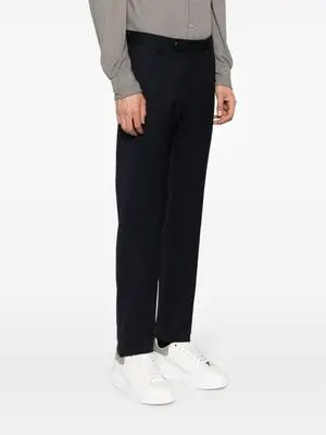 PT TORINO Straight-leg Tailored Trousers - Blue