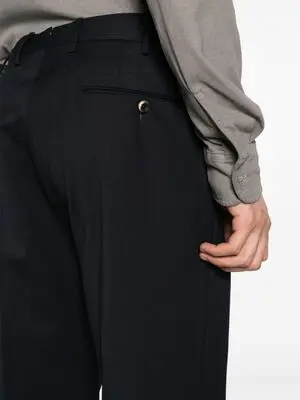 PT TORINO Straight-leg Tailored Trousers - Blue