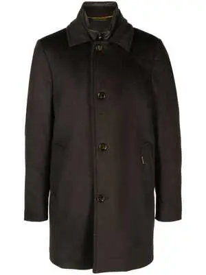 MOORER Single-breasted Peaked Coat