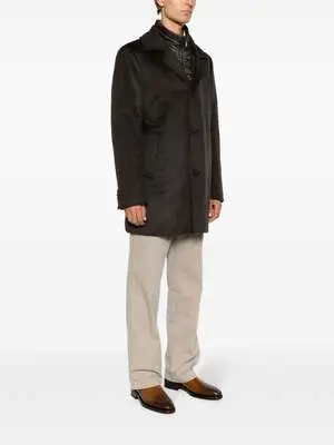 MOORER Single-breasted Peaked Coat