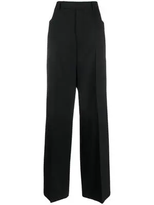 Rick Owens Pressed-crease Tailored Trousers