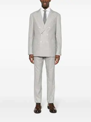 Brunello Cucinelli Double-breasted Flannel Suit