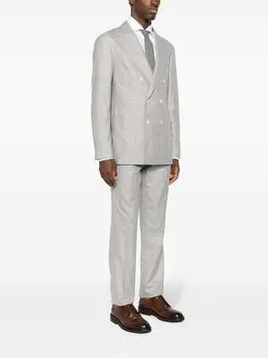 Brunello Cucinelli Double-breasted Flannel Suit