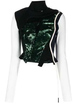 Ottolinger Sequin-embellished Panelled Top