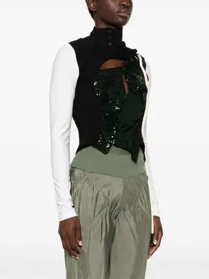 Ottolinger Sequin-embellished Panelled Top