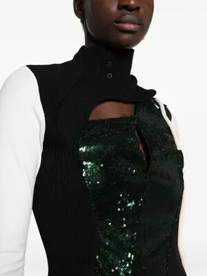 Ottolinger Sequin-embellished Panelled Top