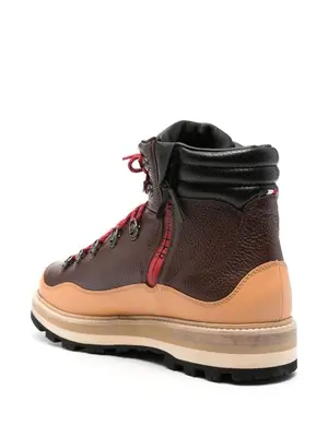 Moncler Peka Trek Leather Hiking Boots - Brown