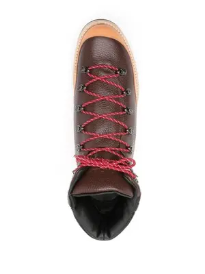 Moncler Peka Trek Leather Hiking Boots - Brown