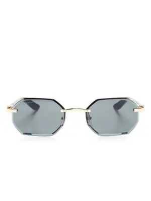 CARTIER Geometric Rimless Sunglasses - Grey