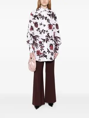 PATOU Floral Mini Shirtdress