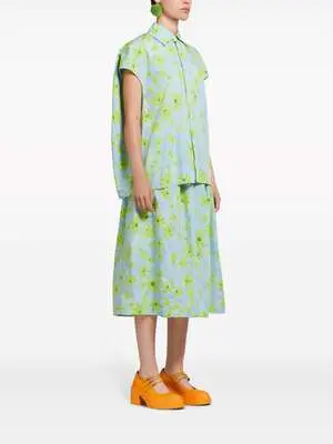 Marni Floral-print Cotton Shirt