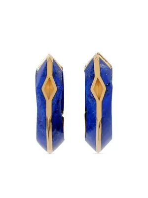 Burberry Lapis Lazuli Hoop Earrings