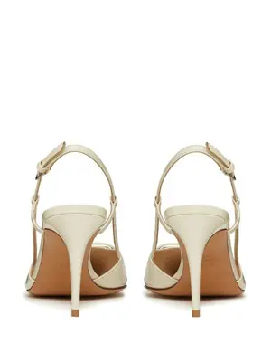 Valentino Garavani Vlogo Signature Slingback Pumps - White