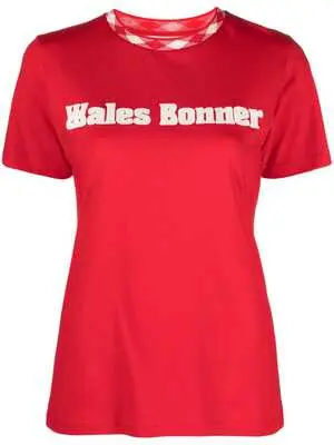 Wales Bonner Embroidered T-shirts For Women