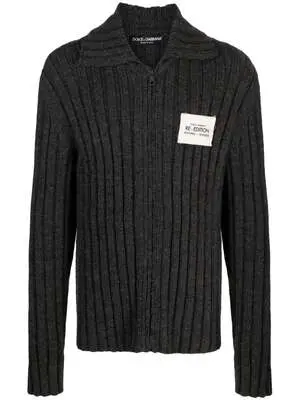 Dolce & Gabbana Re-edition Virgin Wool Cardigan - Grey