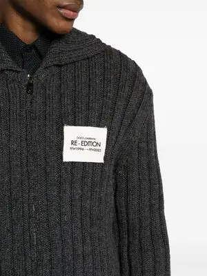 Dolce & Gabbana Re-edition Virgin Wool Cardigan - Grey
